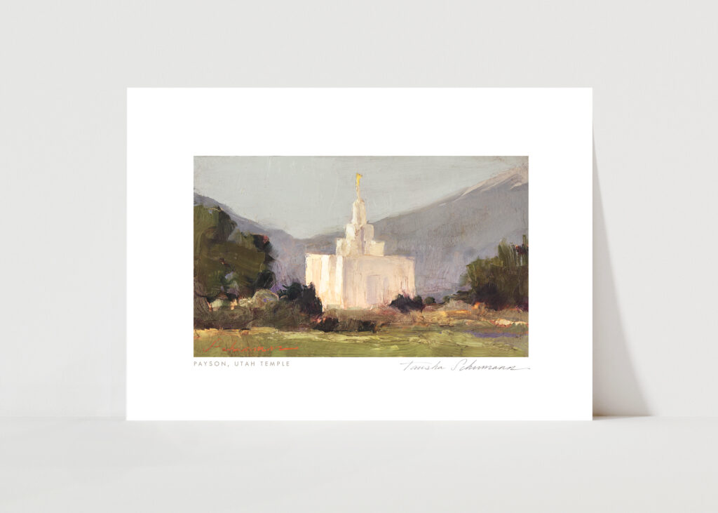 Payson Temple Oil Painting Print | Tausha Schumann Fine Art