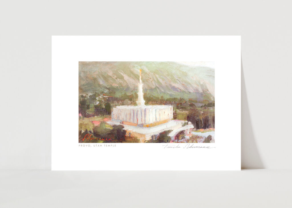 Provo Temple Oil Painting Print | Tausha Schumann Fine Art